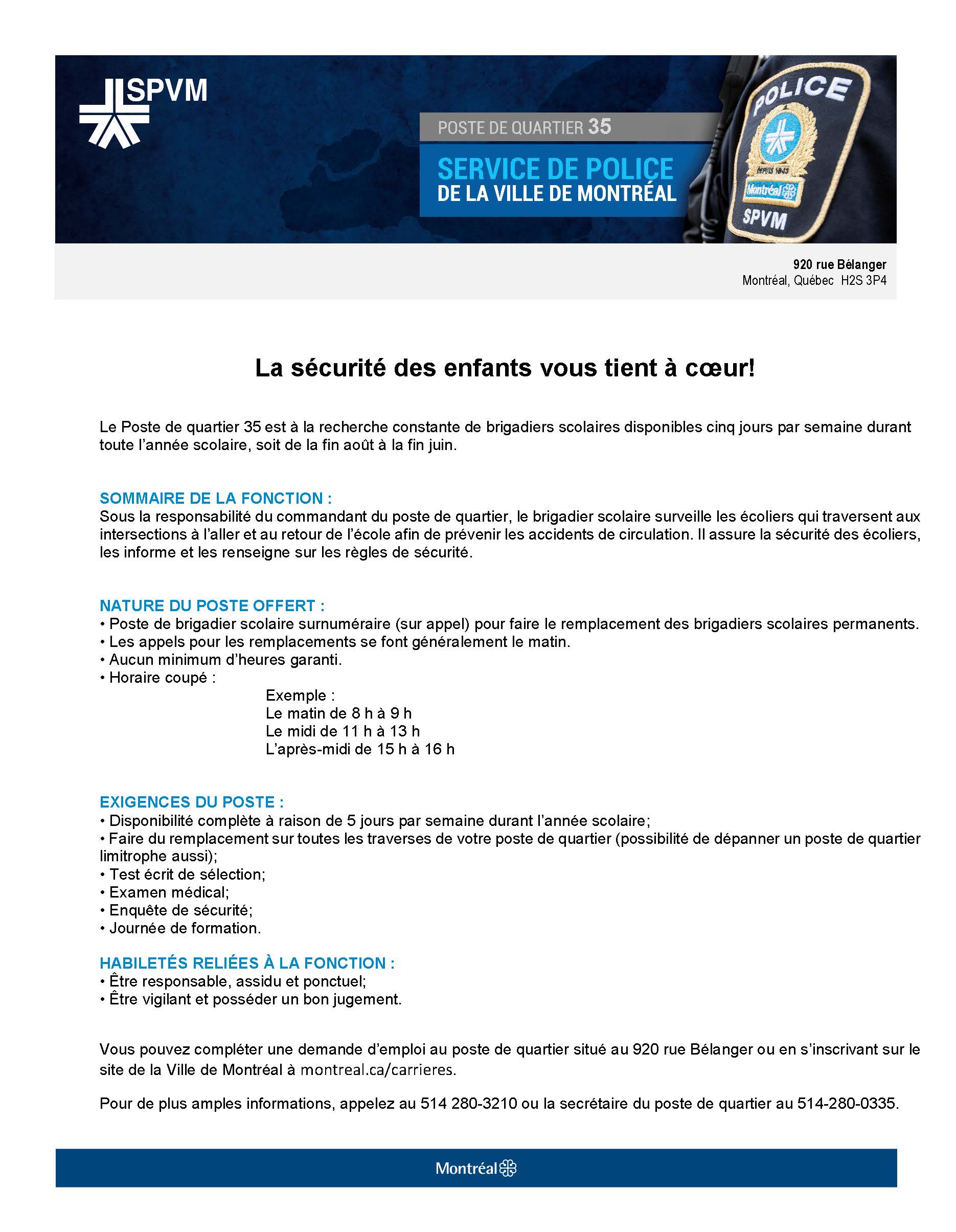 SPVM - Présentation de l'équipe des agentes sociocommunautaires du ...